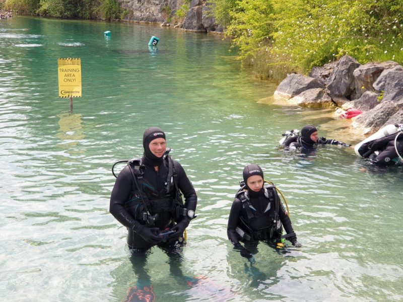 Thomas and Daniel completing their Ocean diver - Dearne Valley Divers